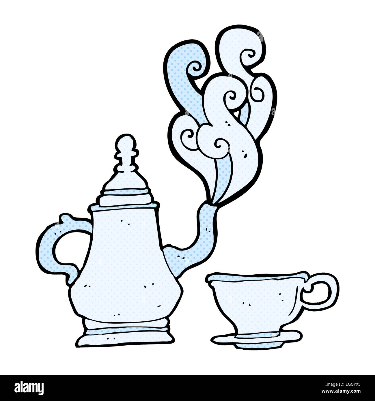 Cartoon Tea Set Stock Vector Image And Art Alamy