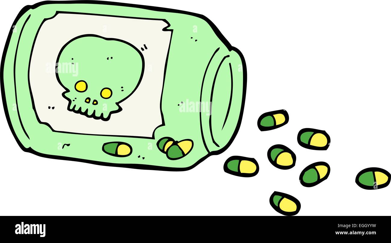cartoon dangerous pills Stock Vector Image & Art - Alamy