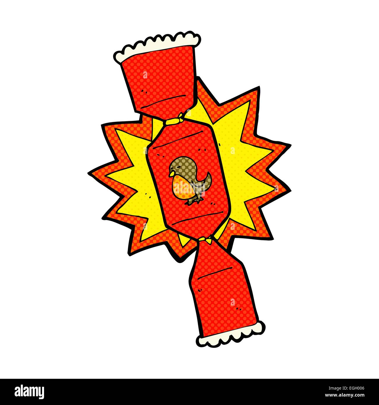 Exploding christmas cracker cartoon hi-res stock photography and images ...