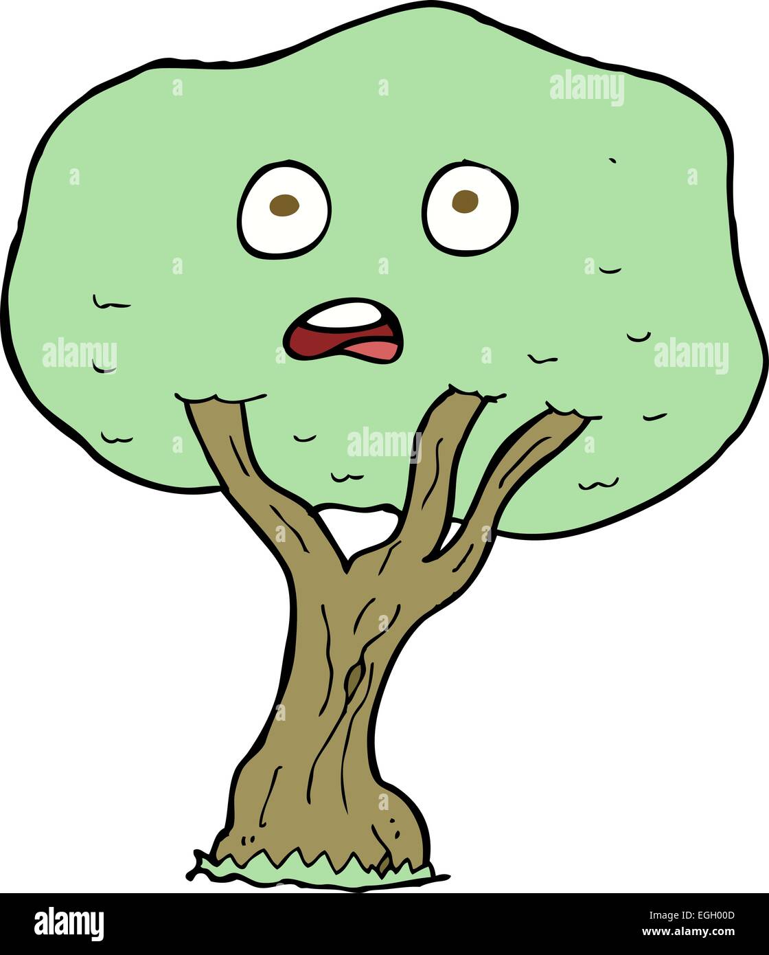 cartoon unhappy tree Stock Vector Image & Art - Alamy