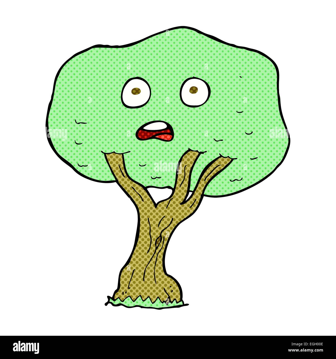 Cartoon unhappy tree hi-res stock photography and images - Alamy