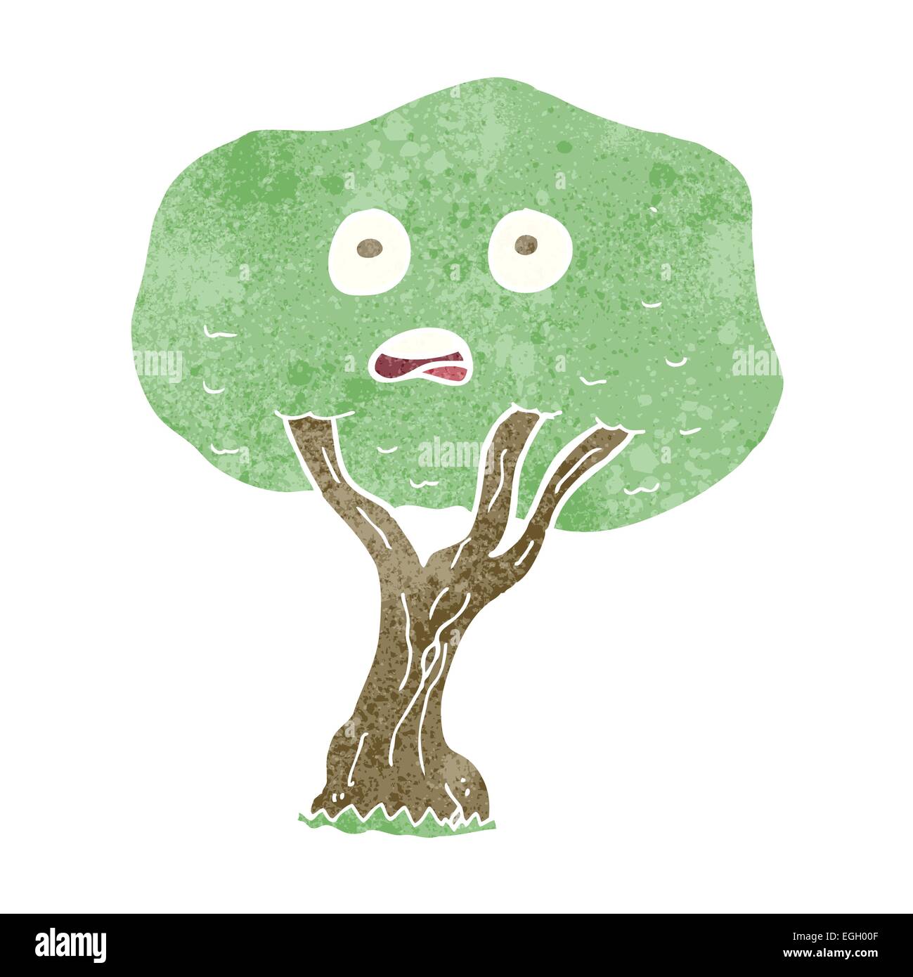 Cartoon unhappy tree hi-res stock photography and images - Alamy
