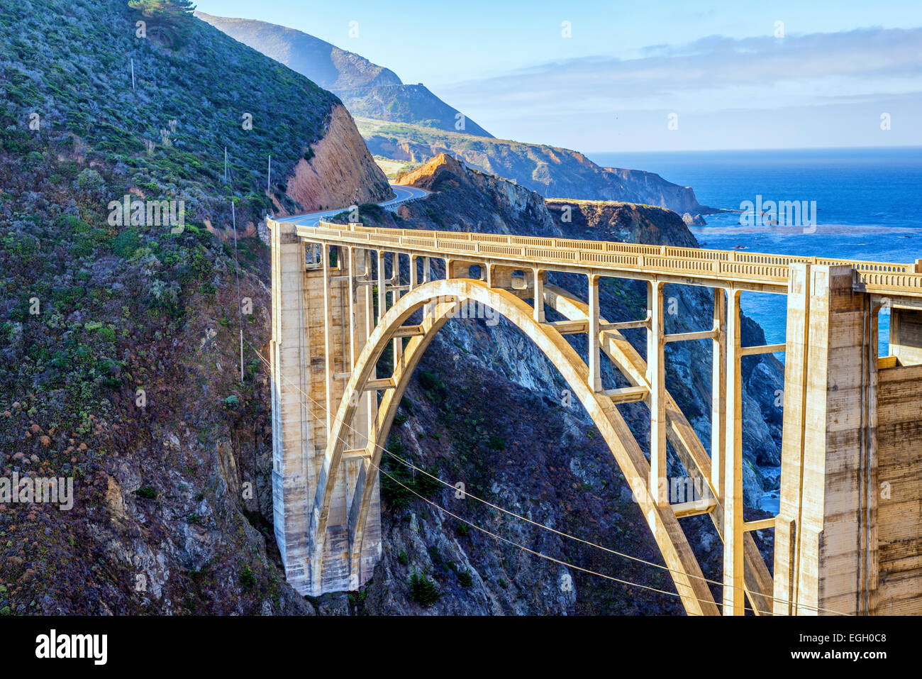 View of the Historic Bixby Bridge. Big Sur, California, United States ...