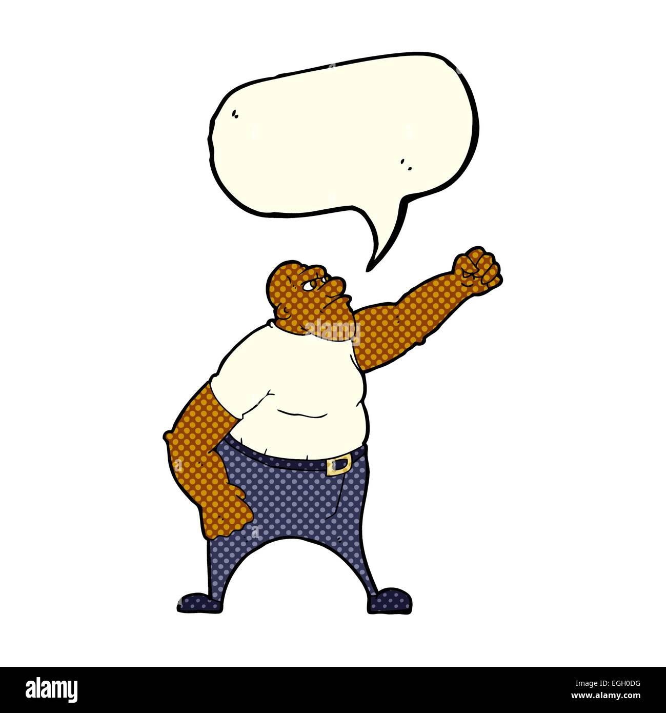 cartoon angry man with speech bubble Stock Vector Image & Art - Alamy