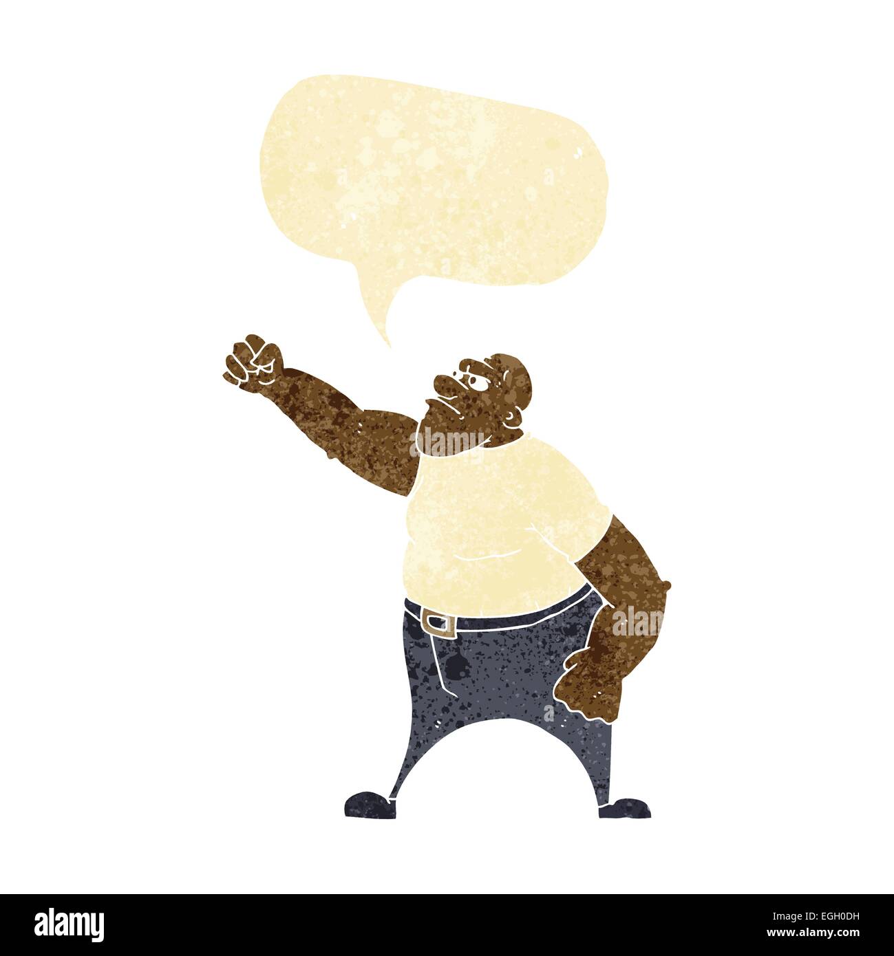 cartoon angry man with speech bubble Stock Vector Image & Art - Alamy