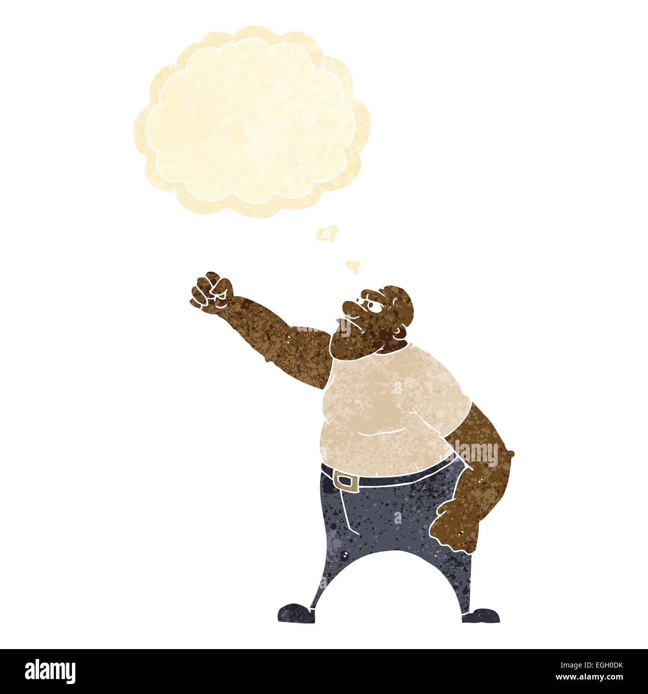 cartoon angry man with thought bubble Stock Vector Image & Art - Alamy