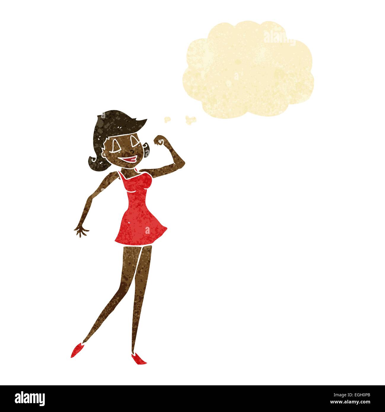 Cartoon capable woman bubble hi-res stock photography and images - Alamy