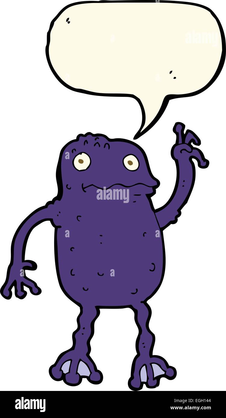 cartoon poisonous frog with speech bubble Stock Vector Image & Art - Alamy