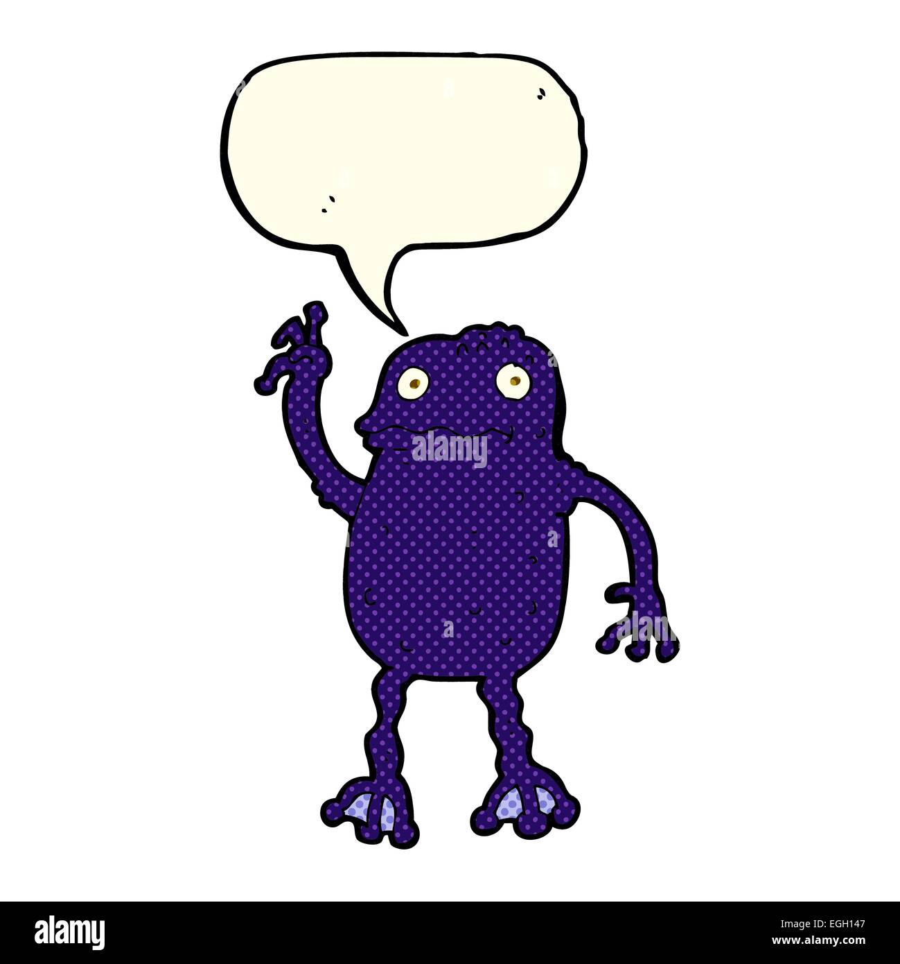 cartoon poisonous frog with speech bubble Stock Vector Image & Art - Alamy