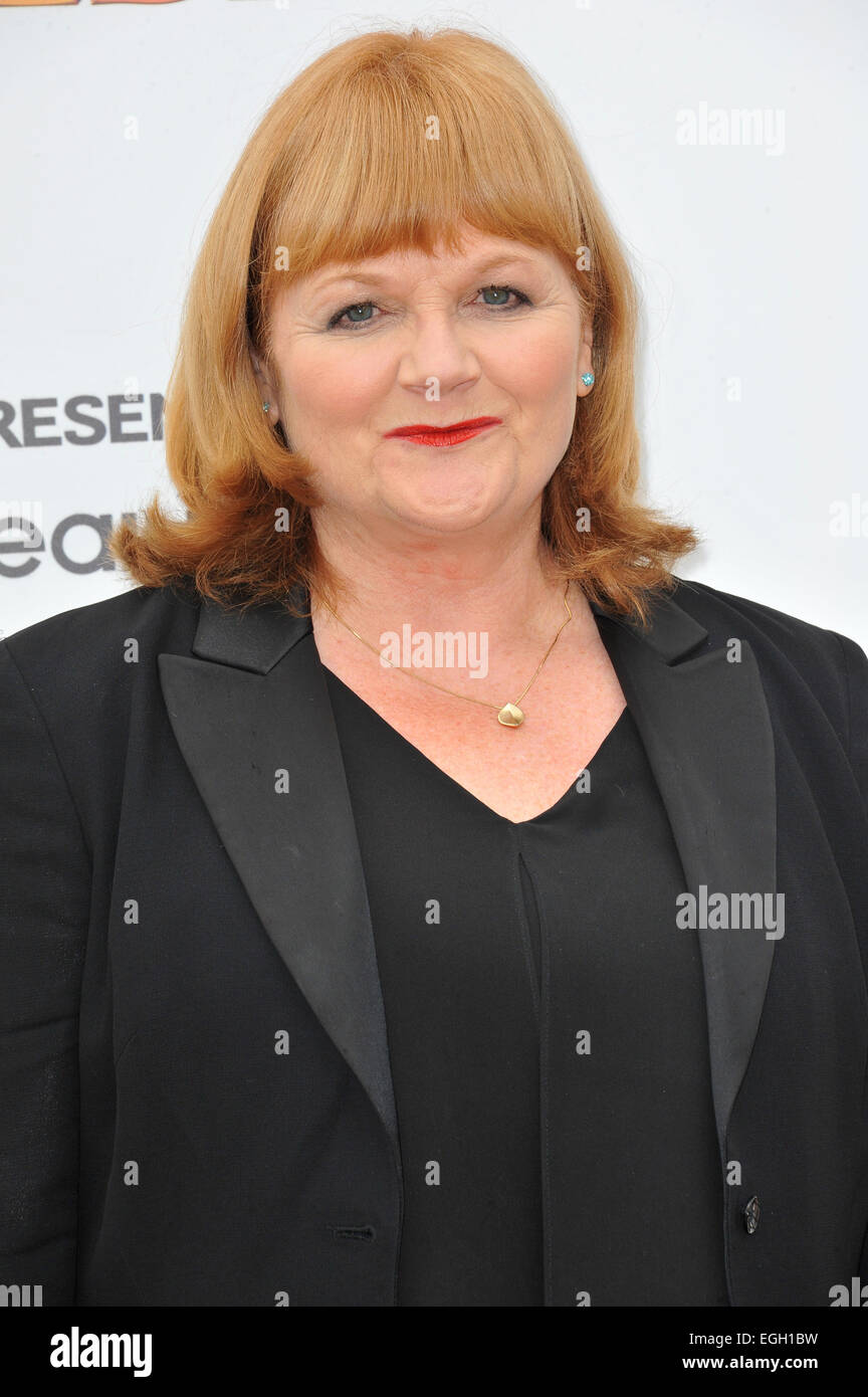 LOS ANGELES, CA - OCTOBER 13, 2013: Downton Abbey star Lesley Nicol at ...
