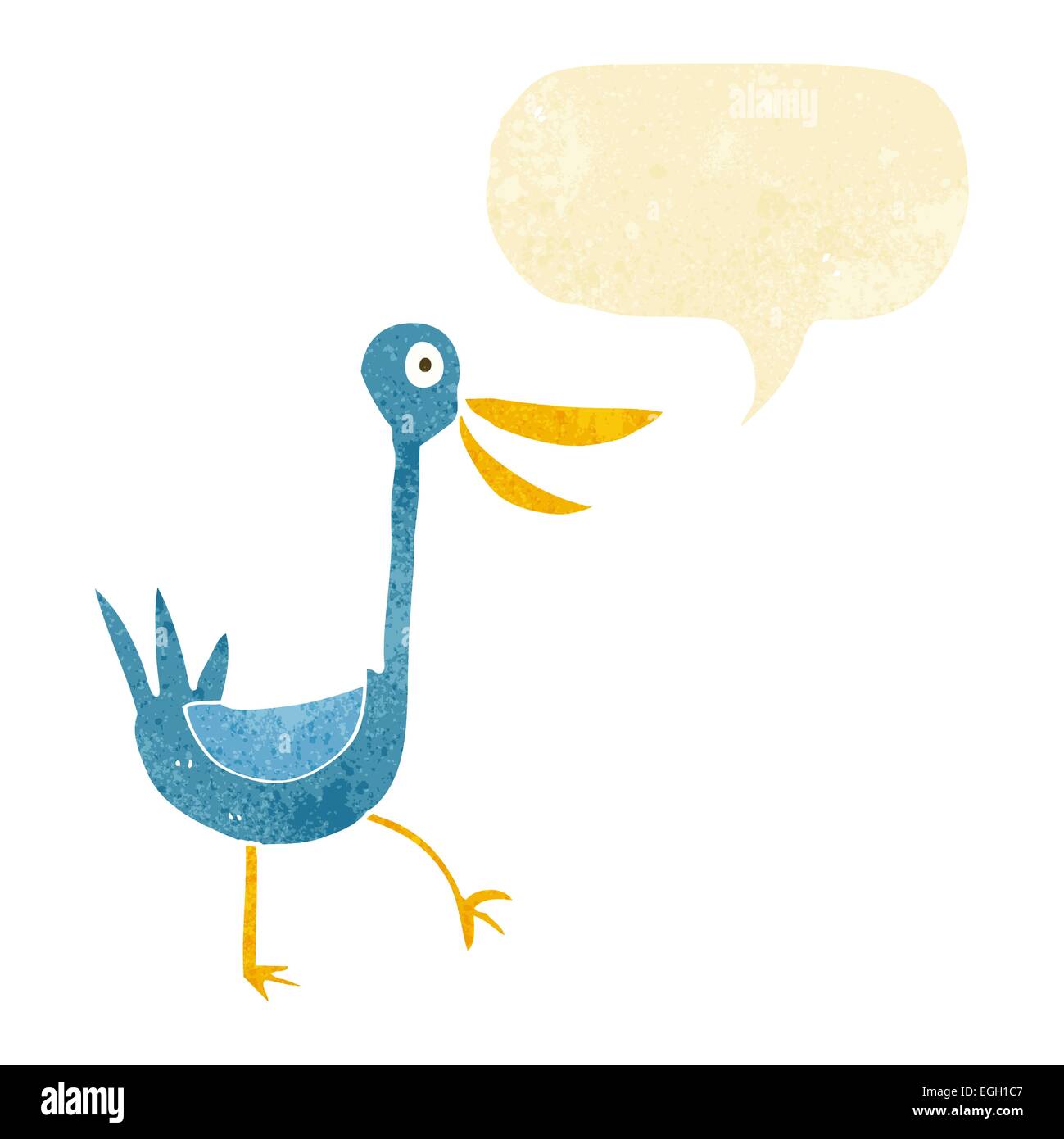 funny cartoon duck with speech bubble Stock Vector Image & Art - Alamy