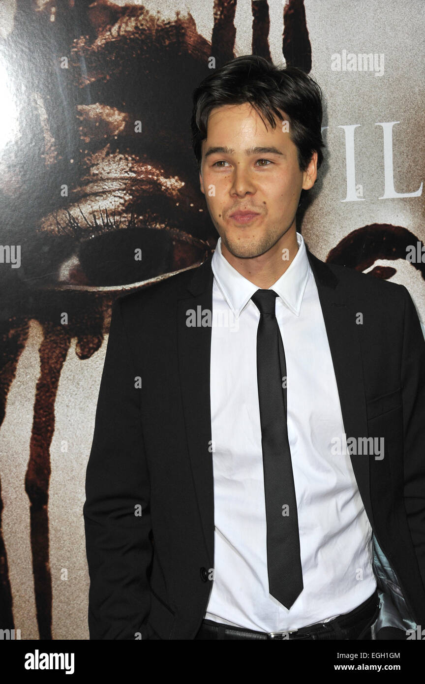 LOS ANGELES, CA - OCTOBER 7, 2013: Philip Nozuka at the world premiere ...