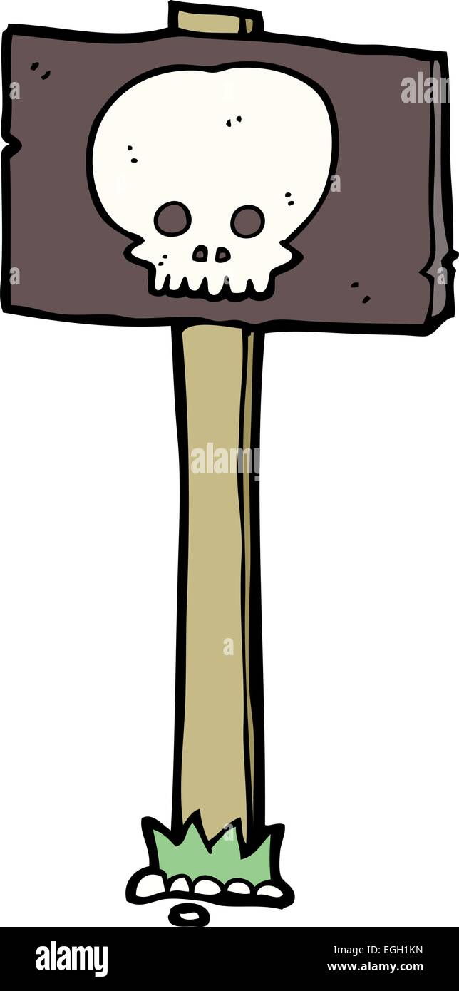 spooky sign post cartoon Stock Vector Image & Art - Alamy