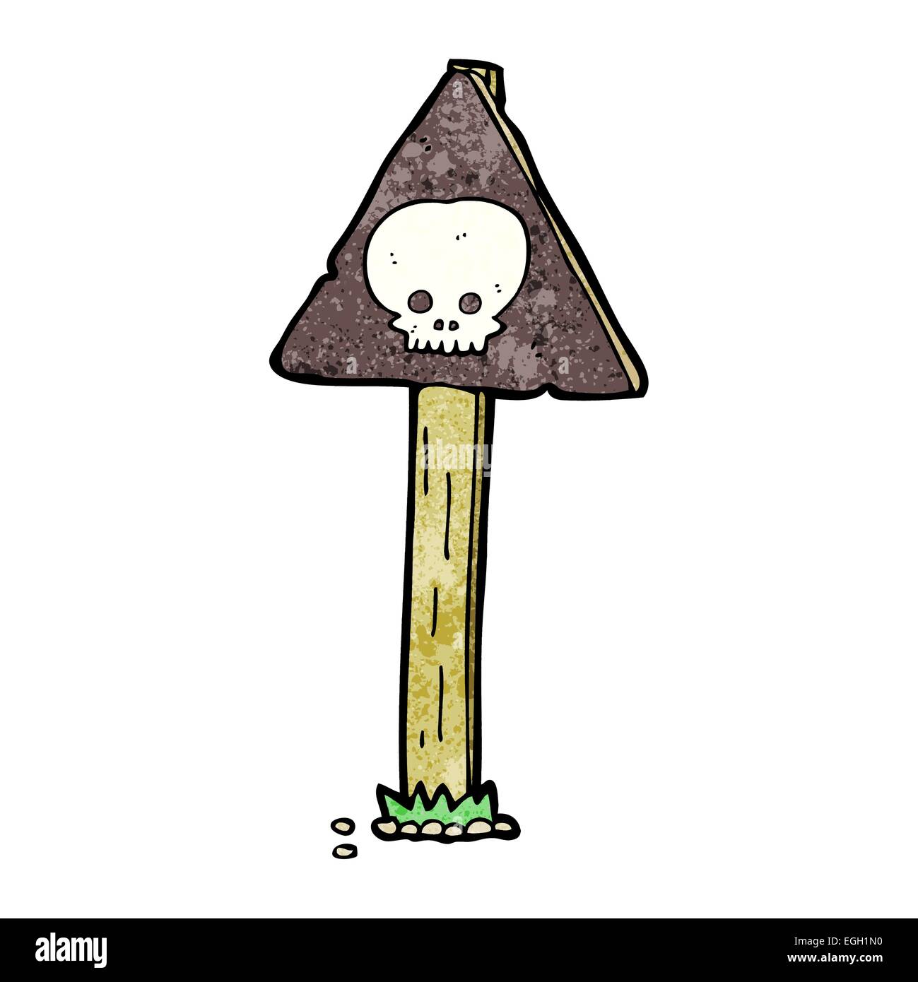cartoon spooky skull signpost Stock Vector Image & Art - Alamy