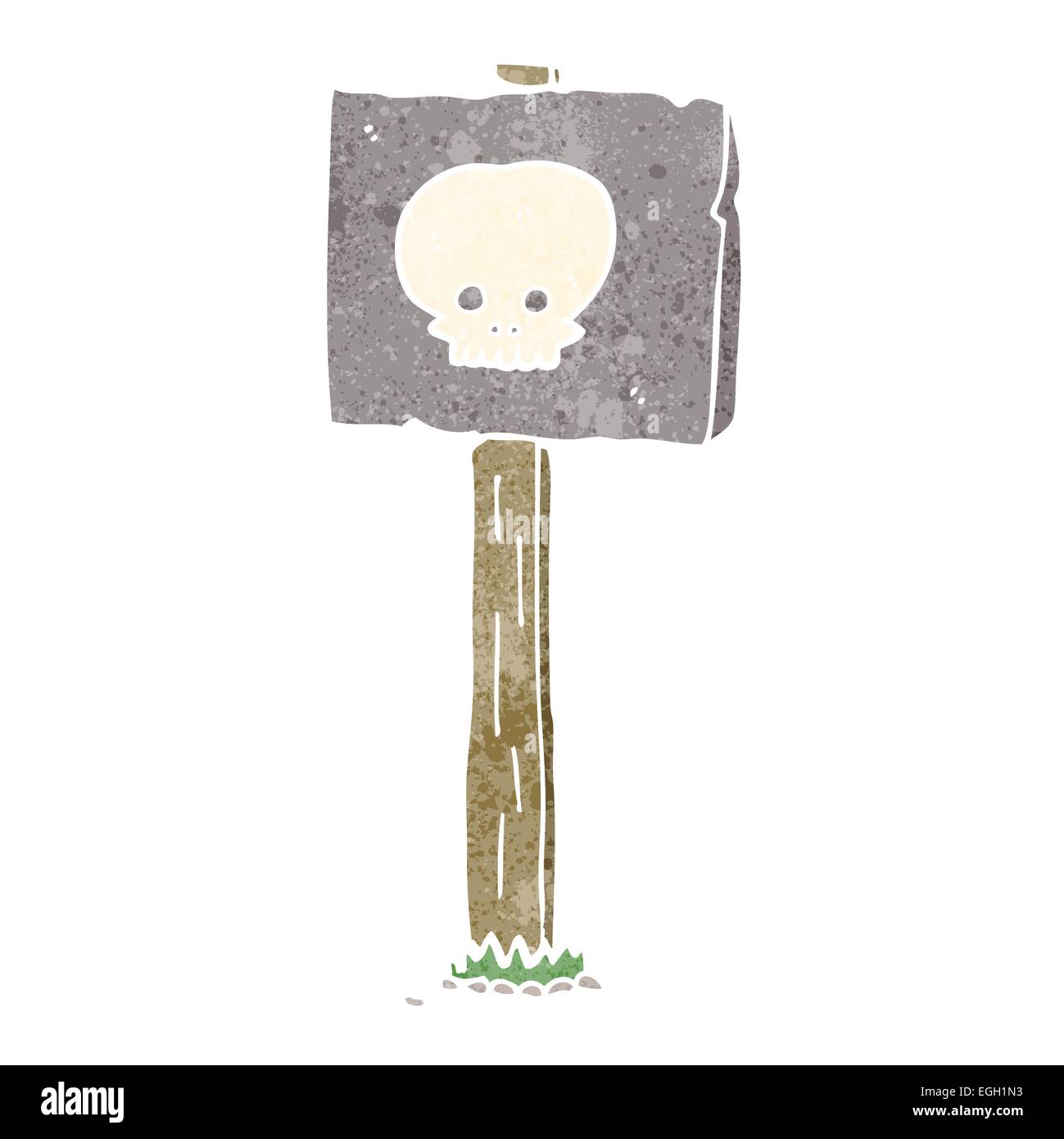cartoon spooky skull signpost Stock Vector Image & Art - Alamy