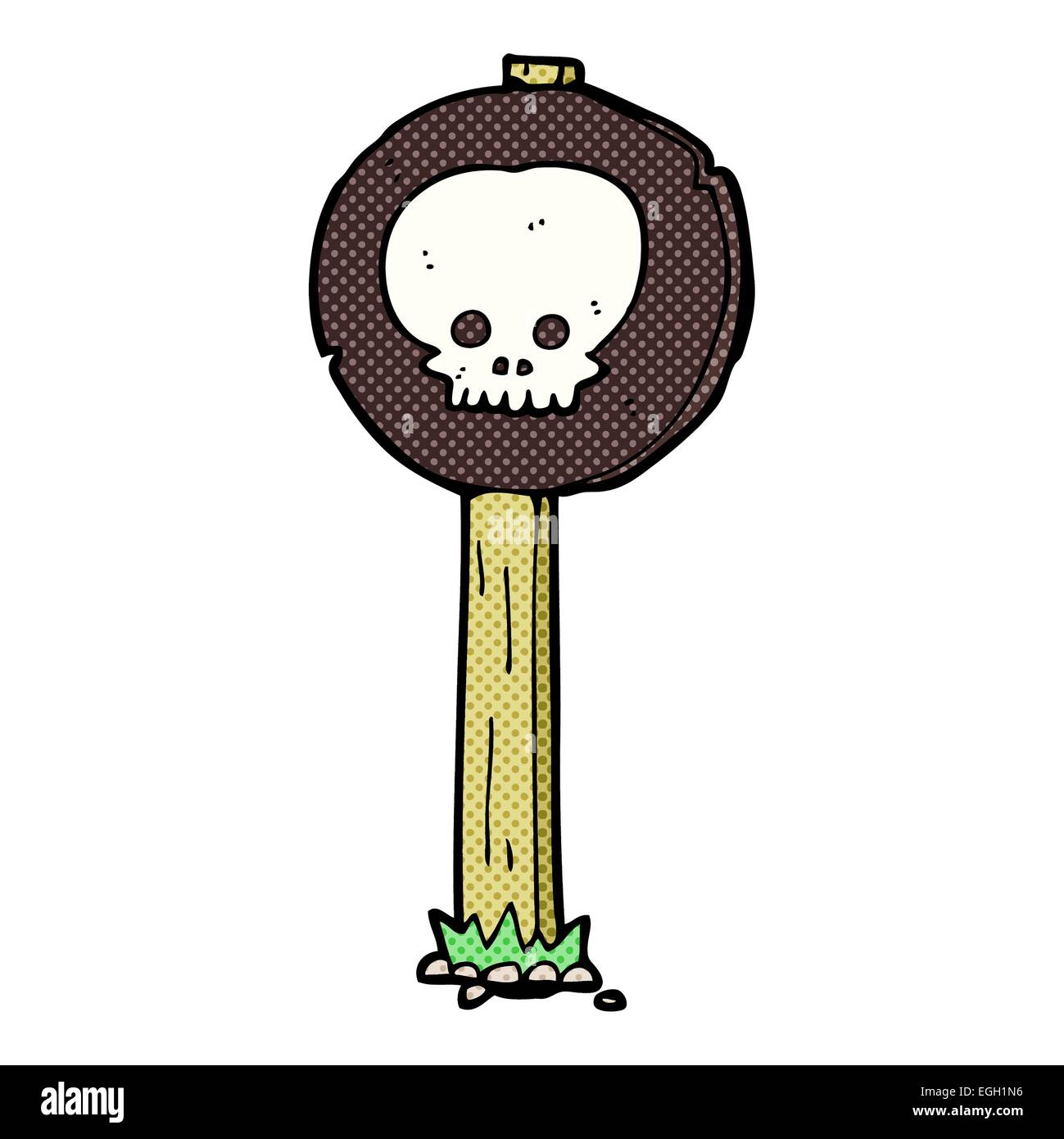 cartoon spooky skull signpost Stock Vector Image & Art - Alamy