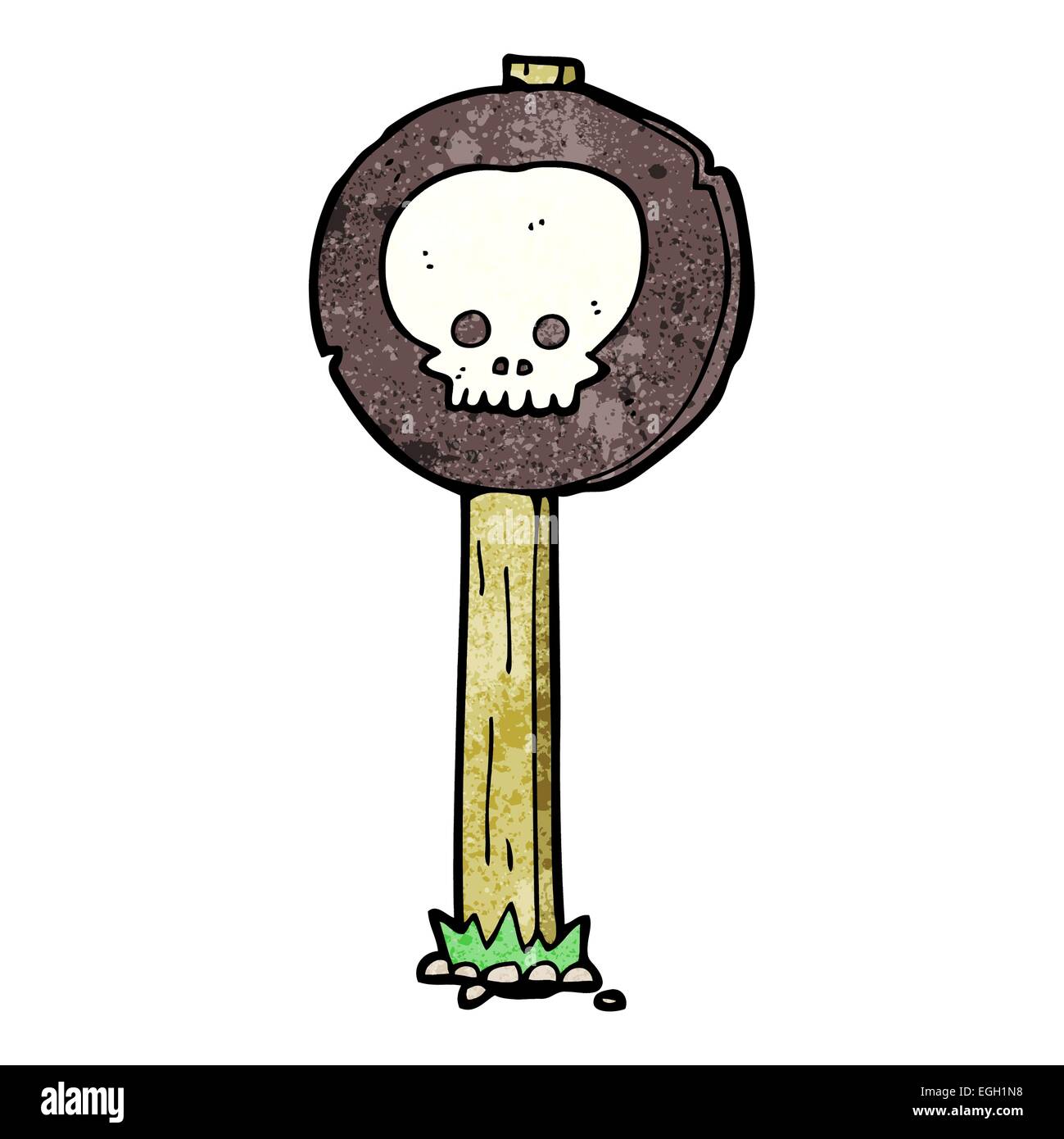 cartoon spooky skull signpost Stock Vector Image & Art - Alamy
