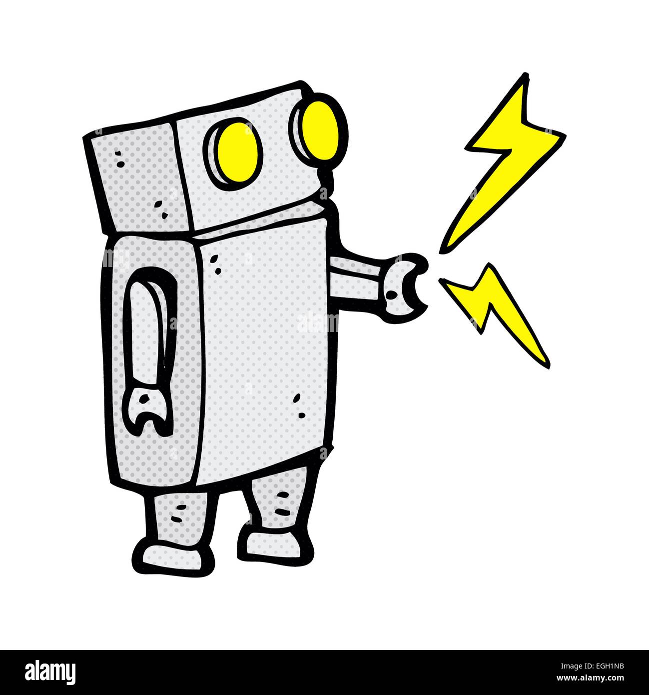 cartoon little robot Stock Vector Image & Art - Alamy