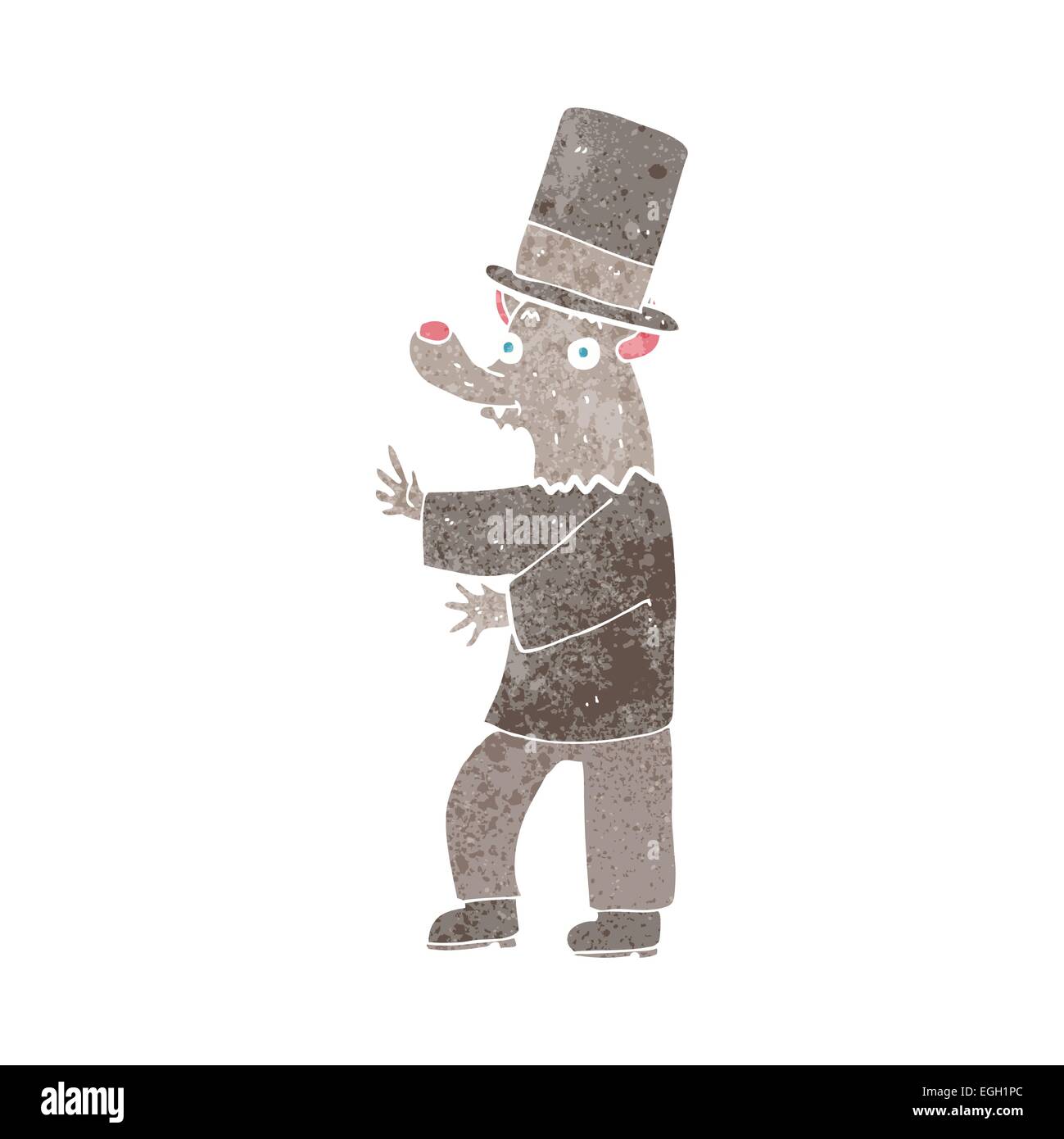 cartoon werewolf in top hat Stock Vector Image & Art - Alamy