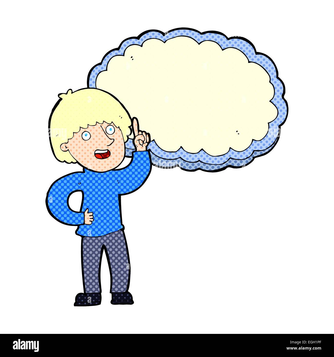 cartoon man with idea Stock Vector Image & Art - Alamy