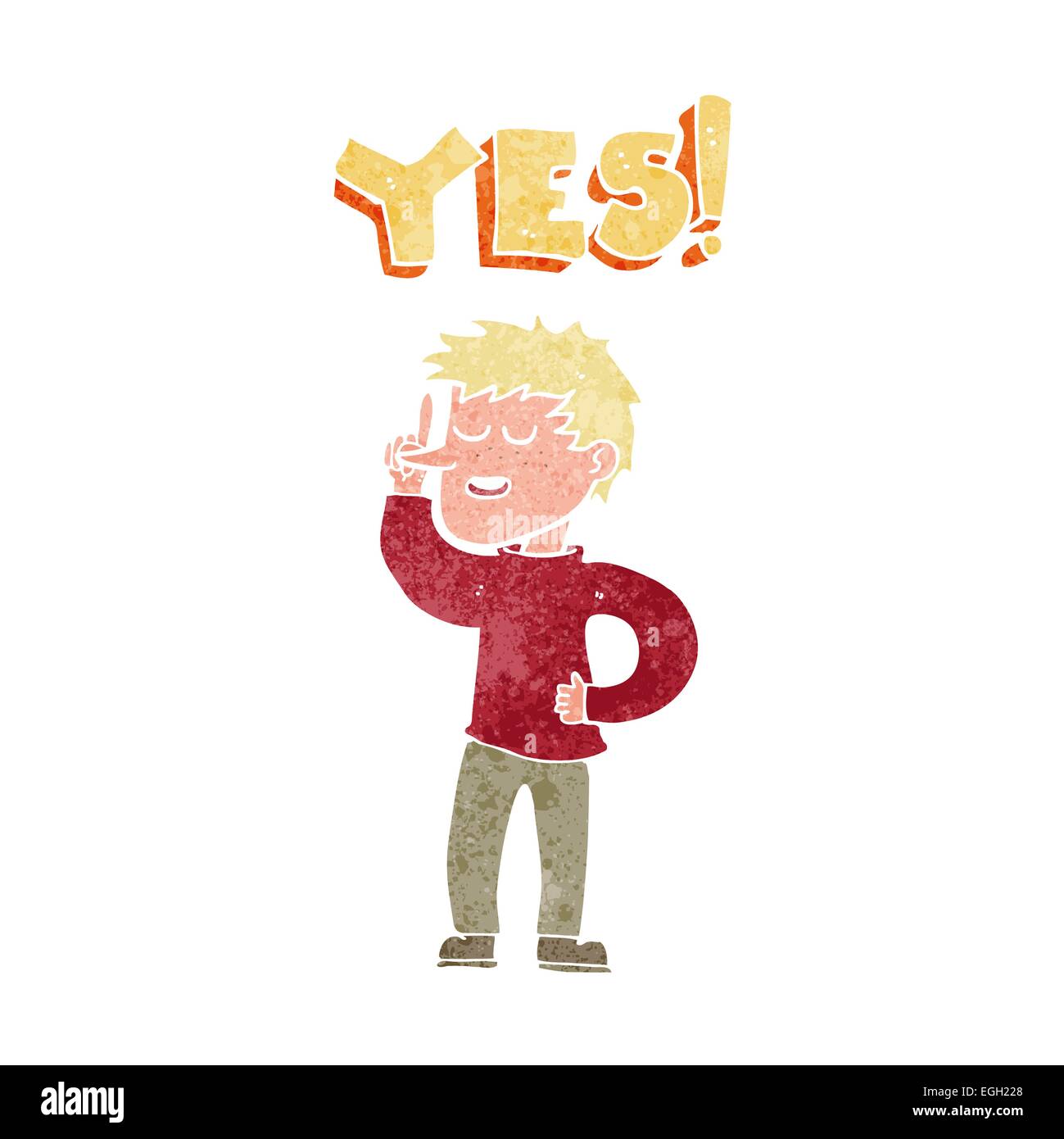Cartoon Man Saying Yes High Resolution Stock Photography and Images - Alamy