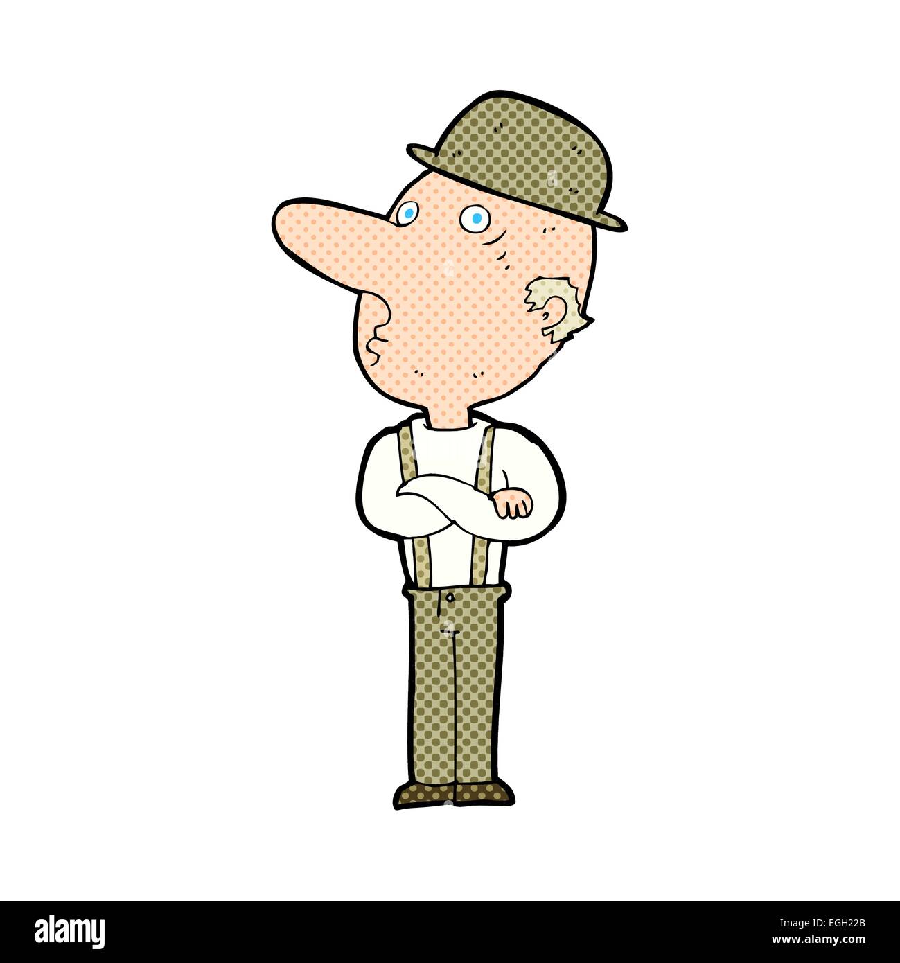 cartoon man in hat Stock Vector Image & Art - Alamy