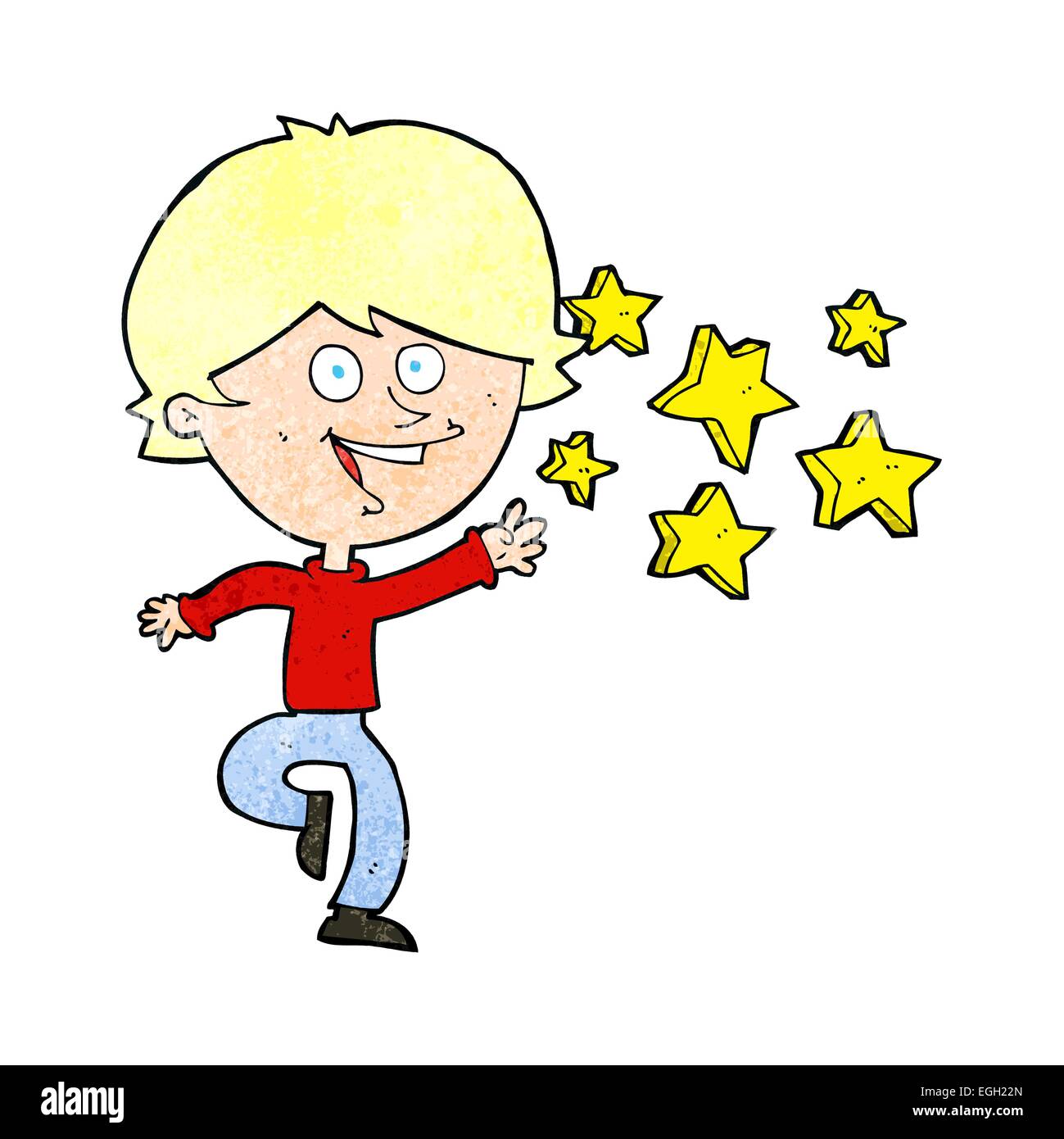 cartoon excited boy Stock Vector Image & Art - Alamy
