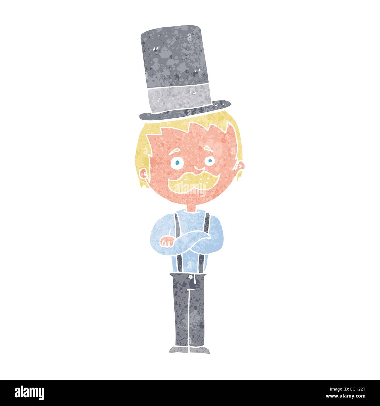 cartoon man in top hat Stock Vector Image & Art - Alamy