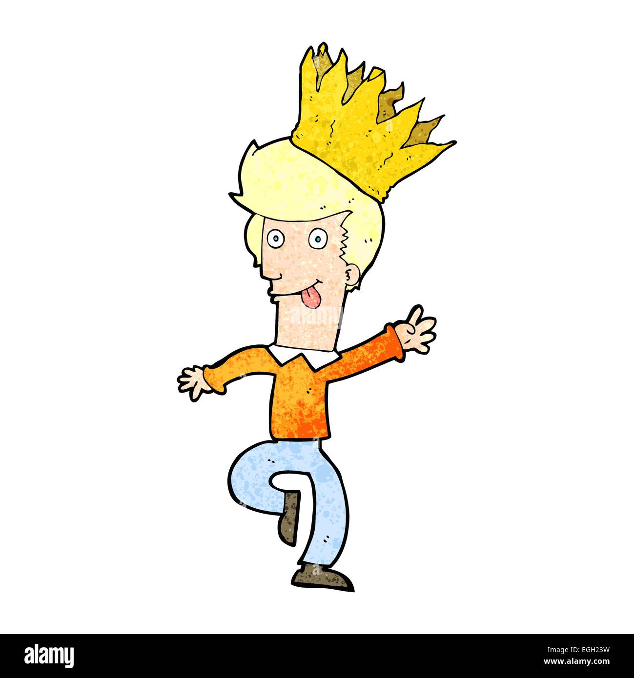 cartoon man with paper crown Stock Vector Image & Art - Alamy