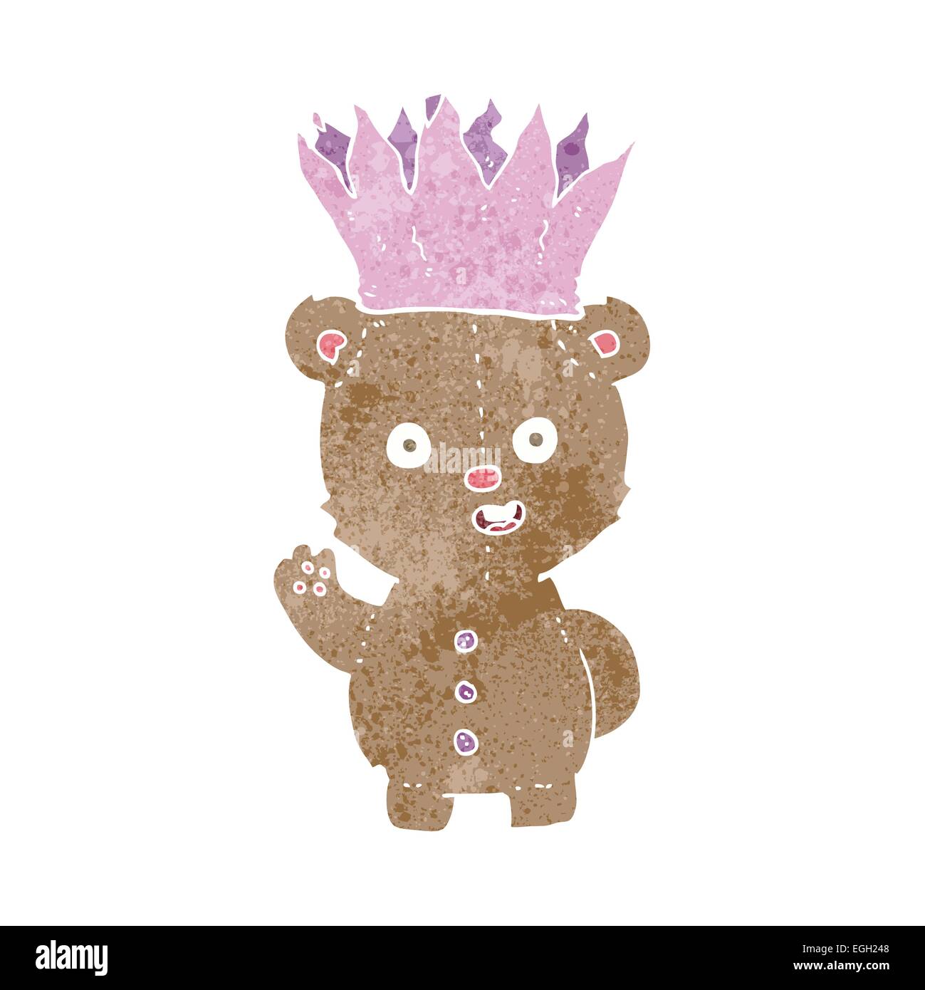 Bear wearing crown Stock Vector Images - Alamy