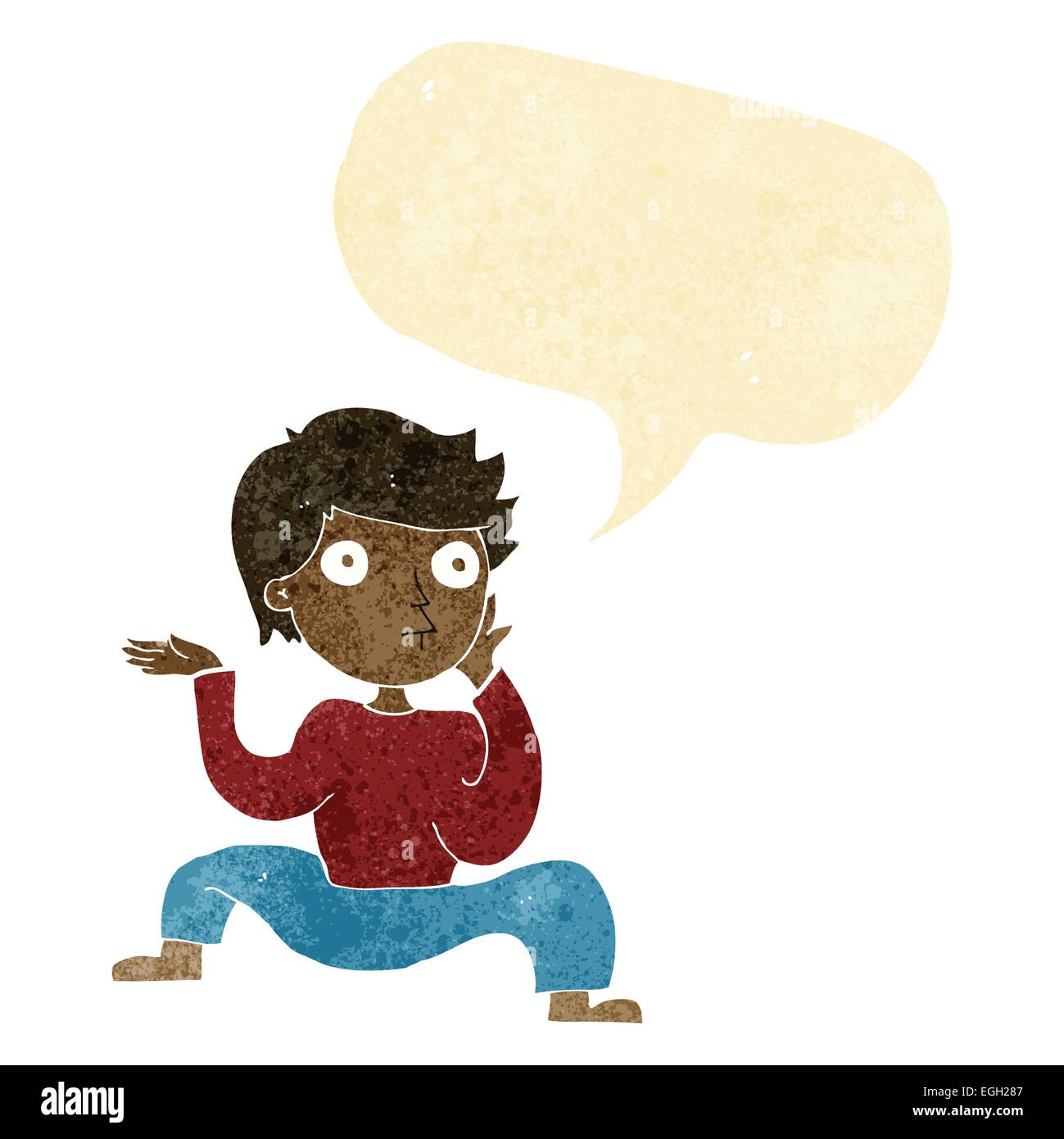 Cartoon boy doing crazy dance hi-res stock photography and images - Alamy
