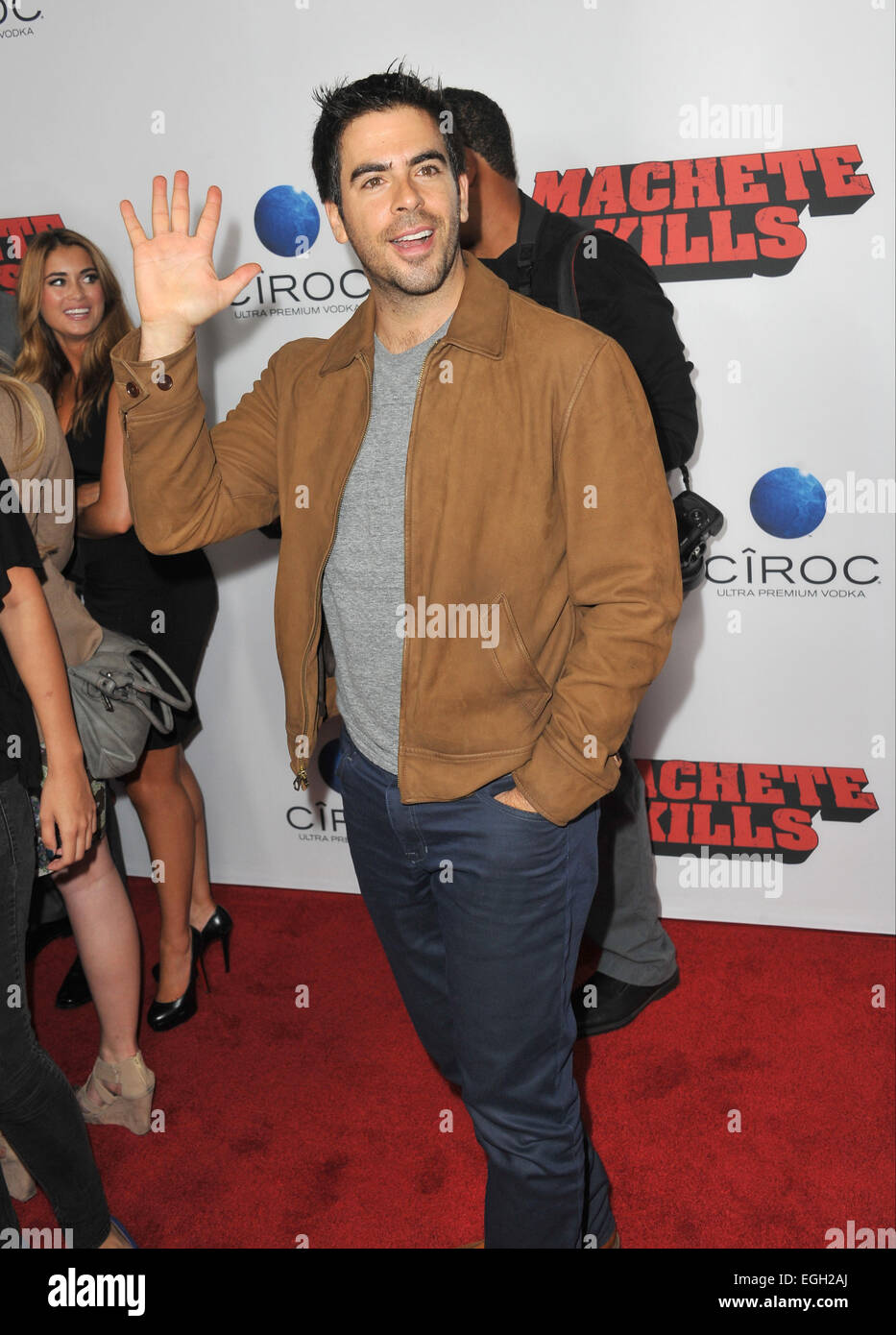 LOS ANGELES, CA - OCTOBER 2, 2013: Eli Roth at the Los Angeles premiere ...