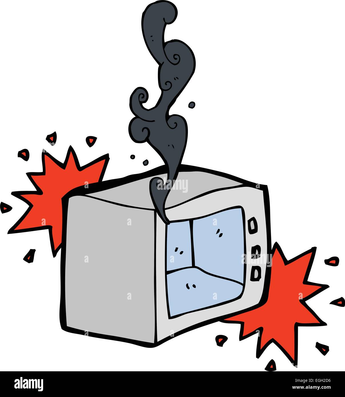 Broken microwave Stock Vector Images - Alamy