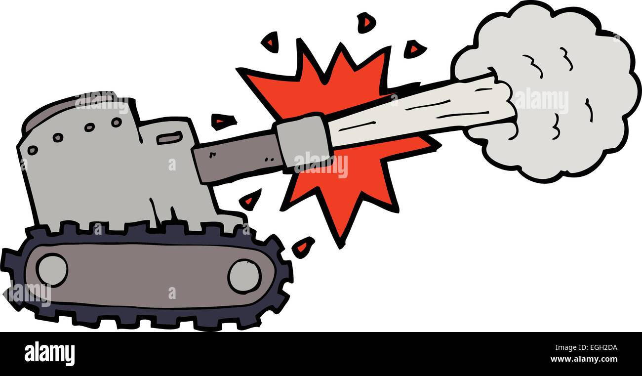 cartoon firing tank Stock Vector Image & Art - Alamy