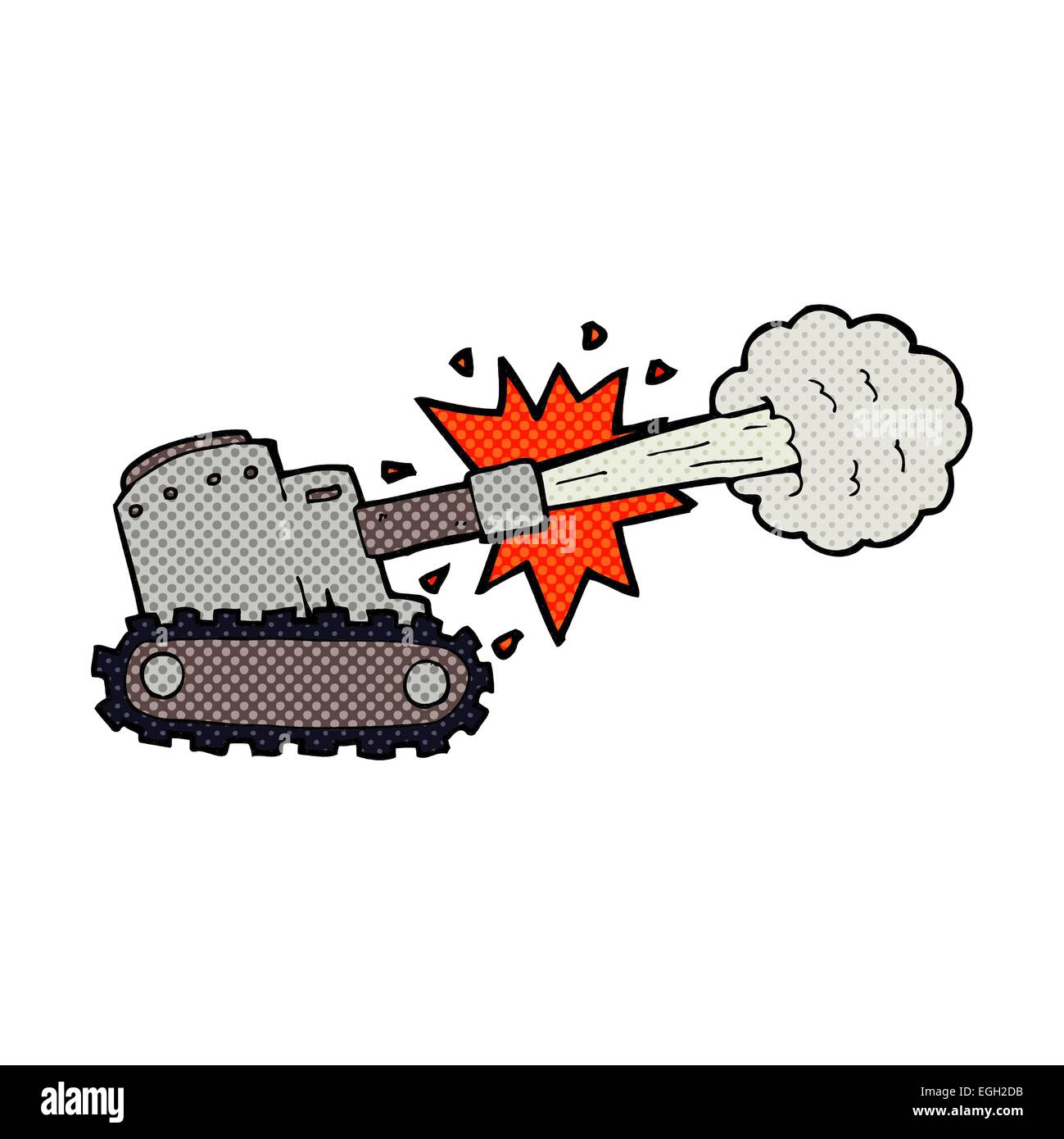 cartoon firing tank Stock Vector Image & Art - Alamy