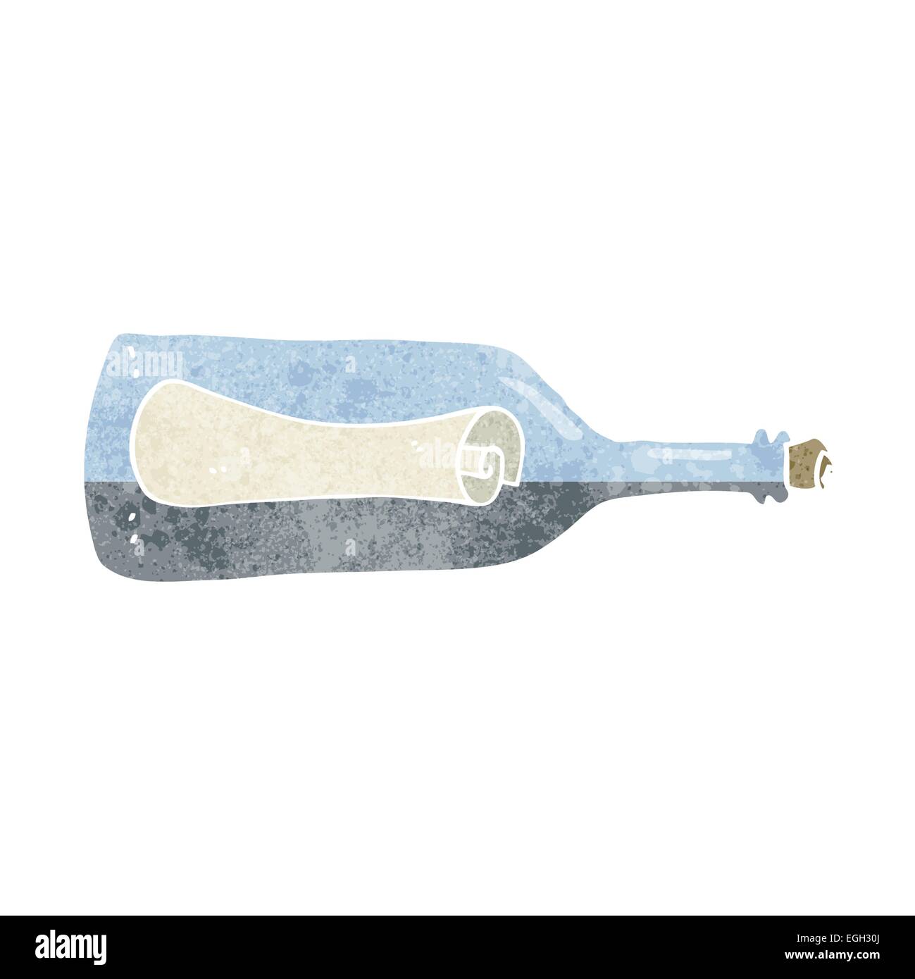 cartoon message in a bottle Stock Vector Image & Art - Alamy