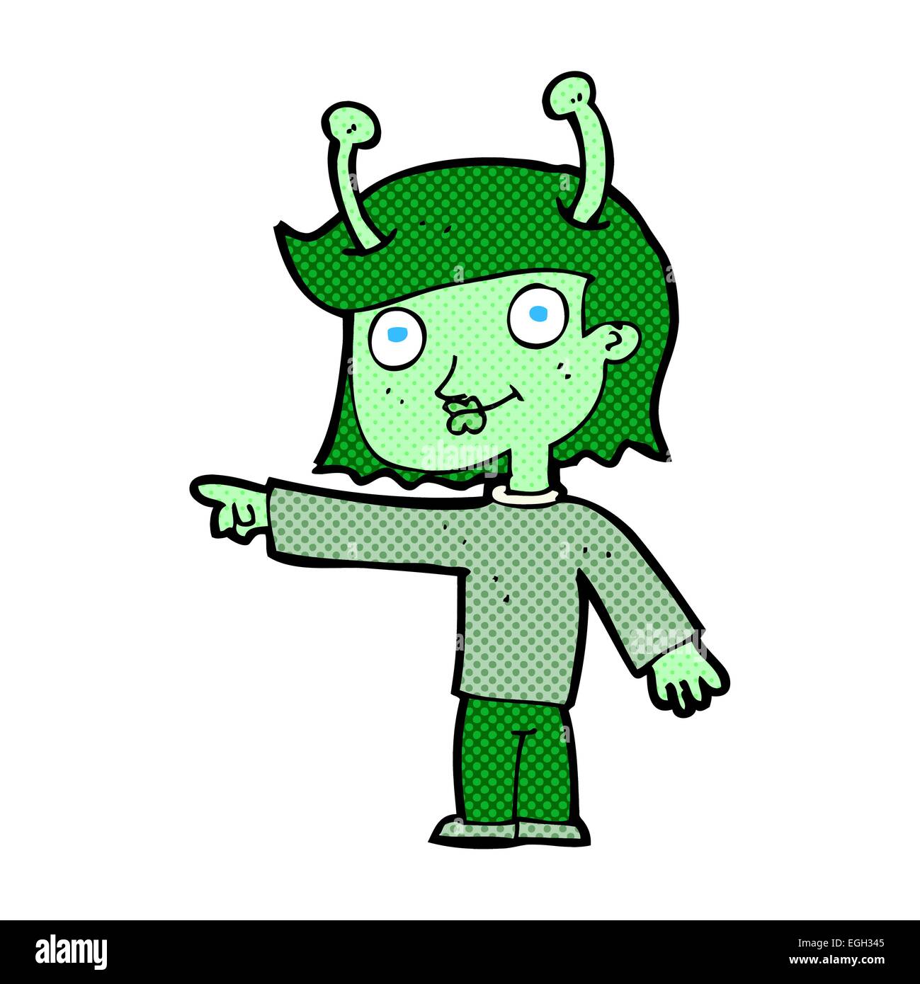 cartoon space alien Stock Vector Image & Art - Alamy