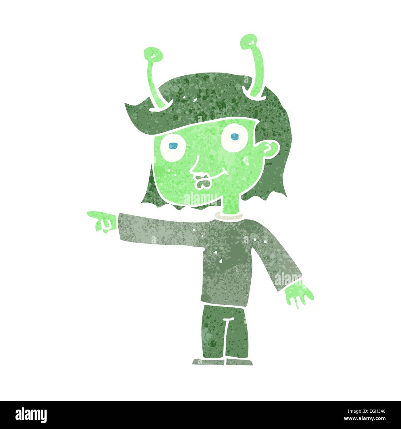 cartoon space alien Stock Vector Image & Art - Alamy