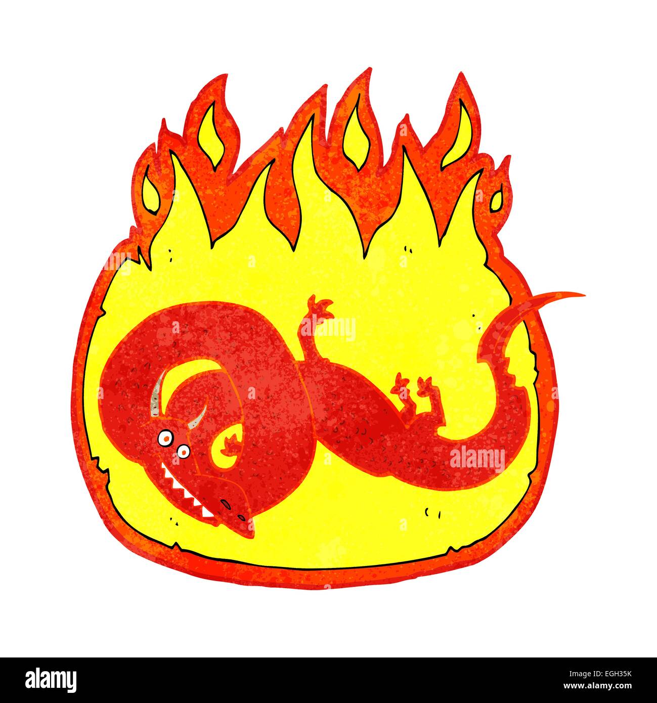 cartoon flaming dragon Stock Vector Image & Art - Alamy