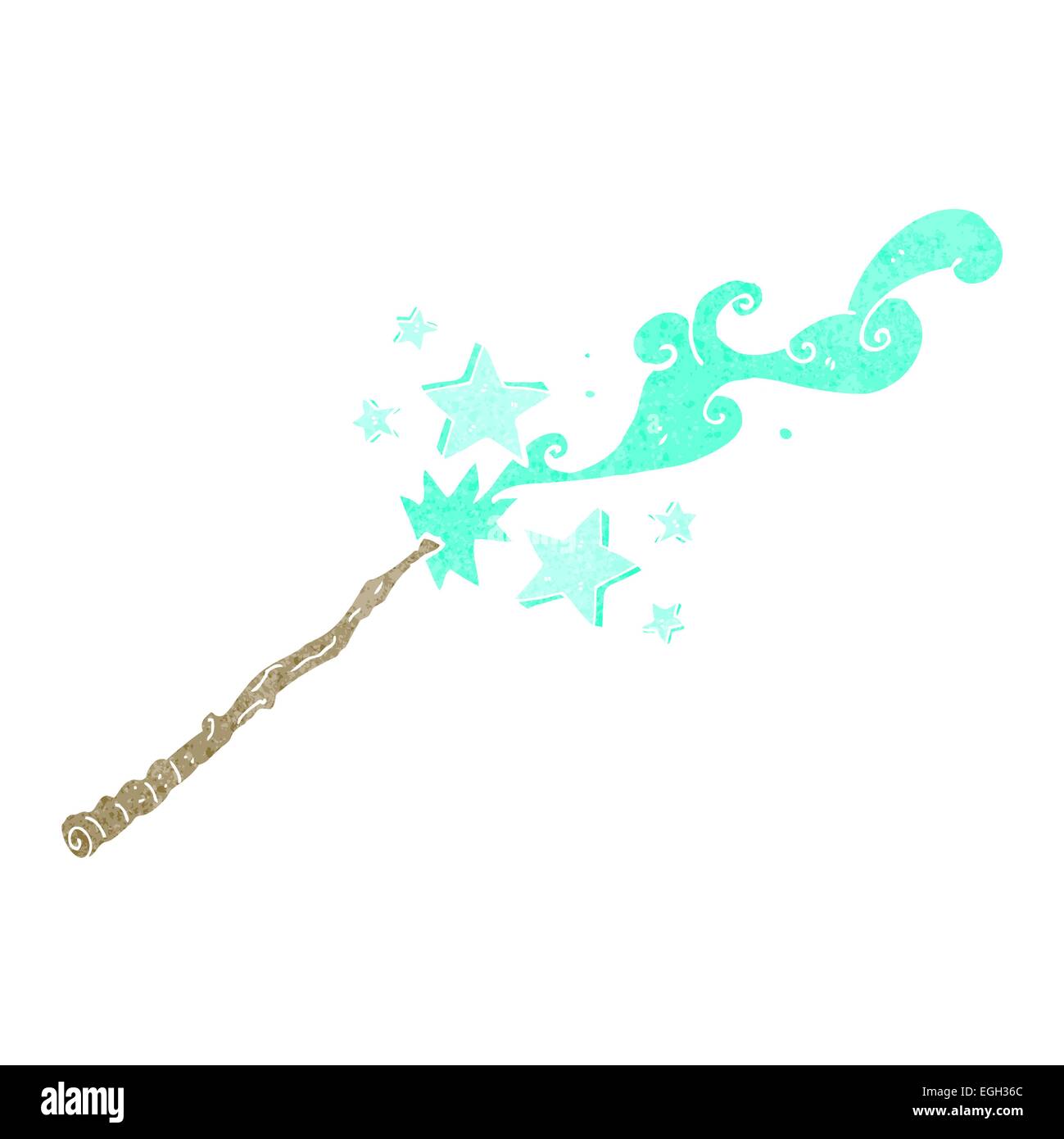 Cartoon magic wand casting spell Cut Out Stock Images & Pictures - Alamy