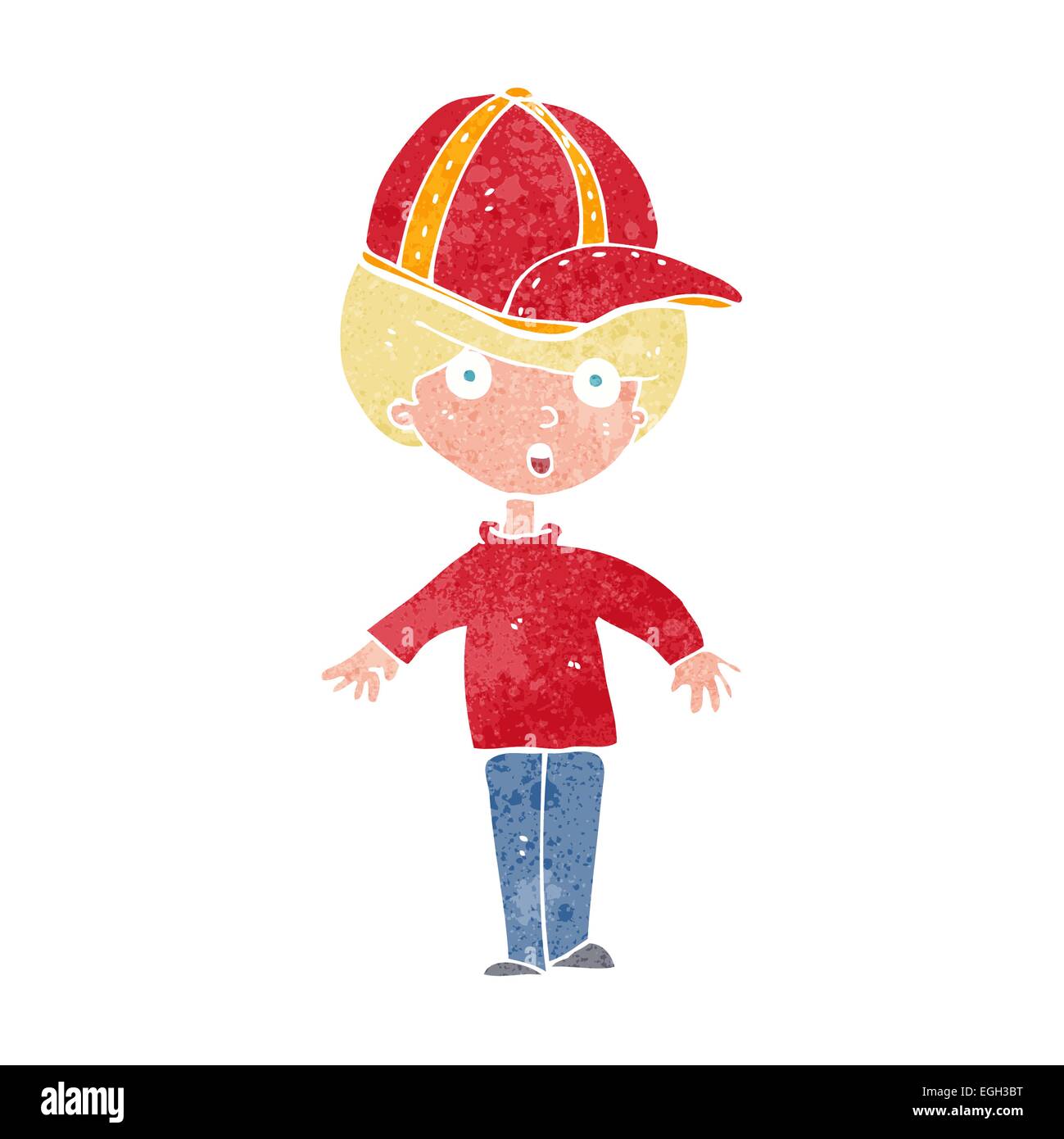 cartoon boy wearing cap Stock Vector Image & Art - Alamy
