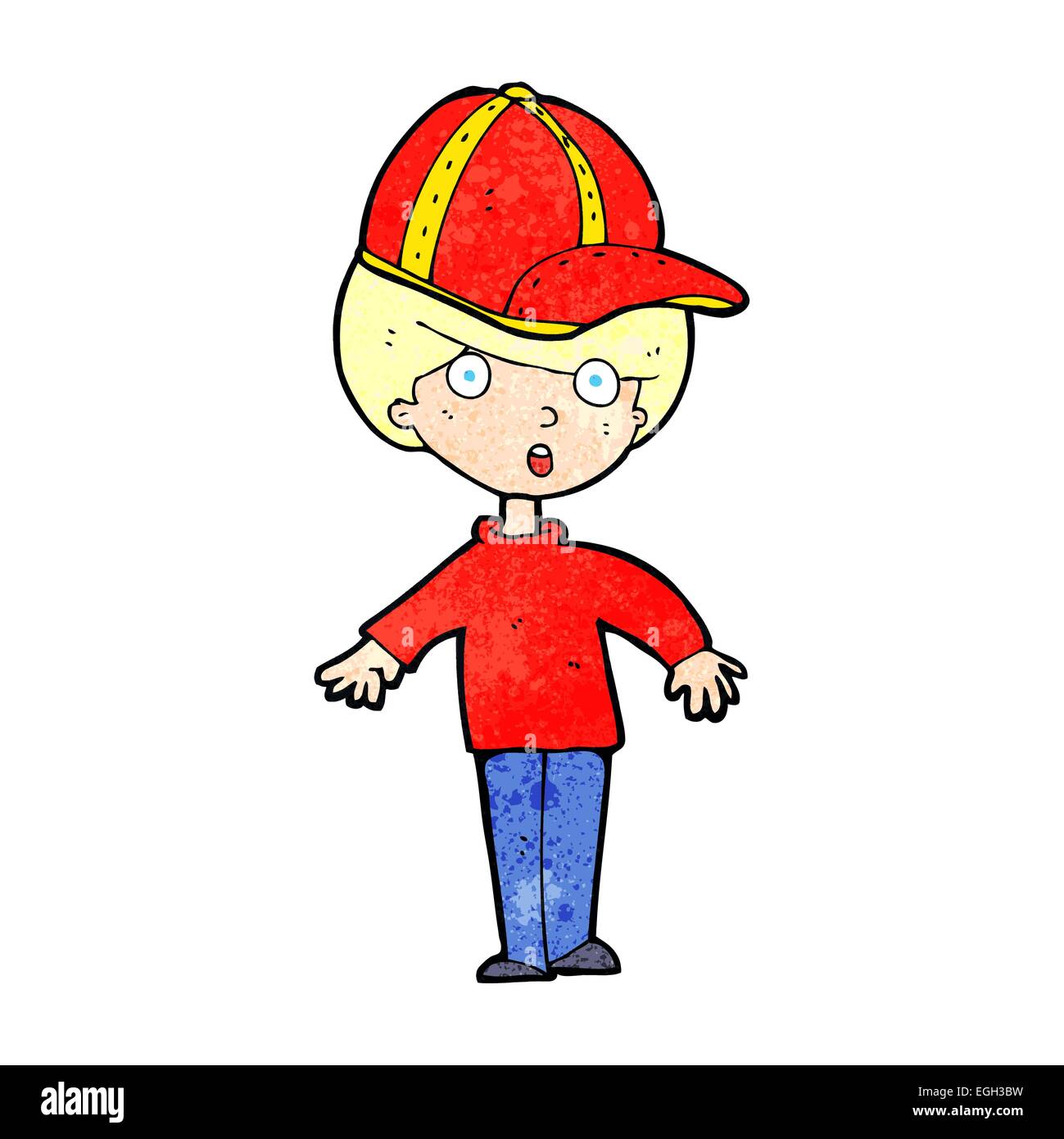 cartoon boy wearing cap Stock Vector Image & Art - Alamy