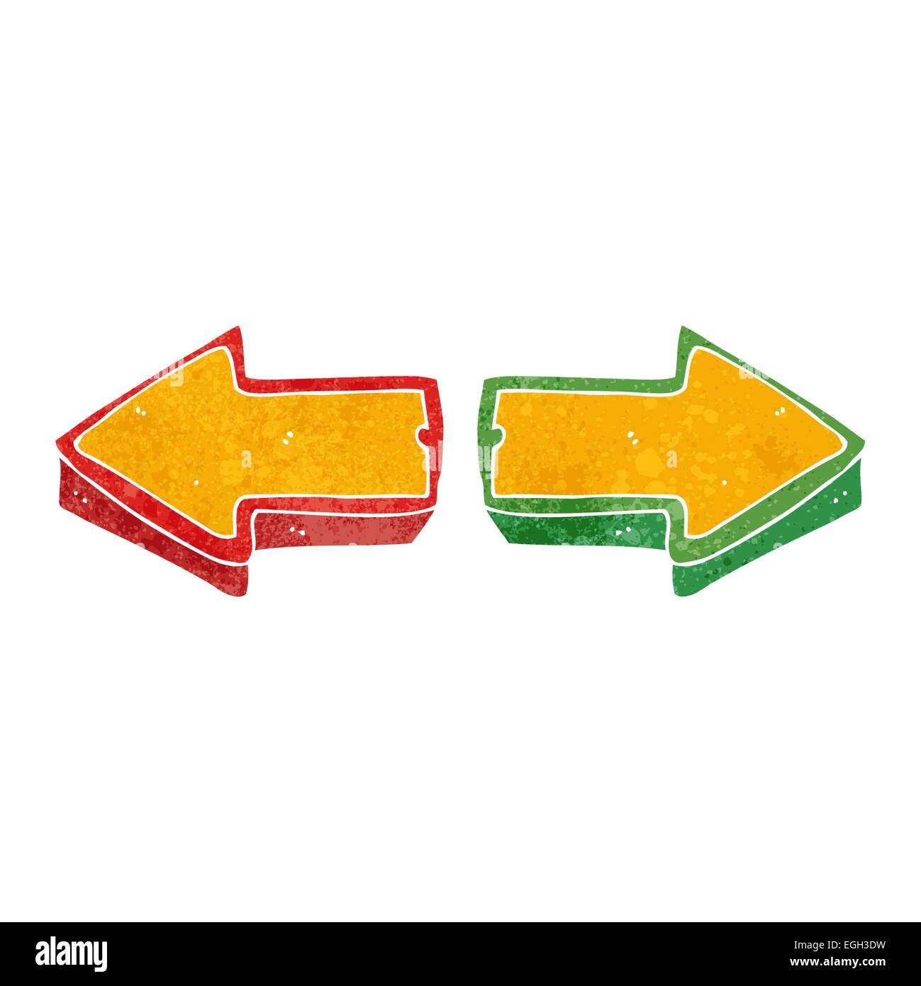 cartoon direction arrows Stock Vector Image & Art - Alamy