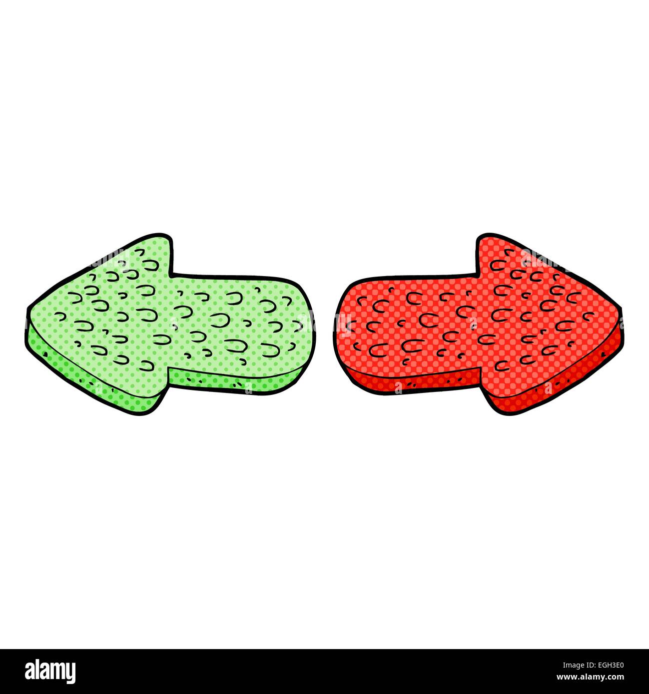 cartoon direction arrows Stock Vector Image & Art - Alamy