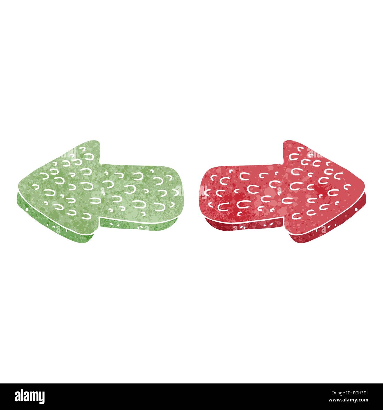 cartoon direction arrows Stock Vector Image & Art - Alamy