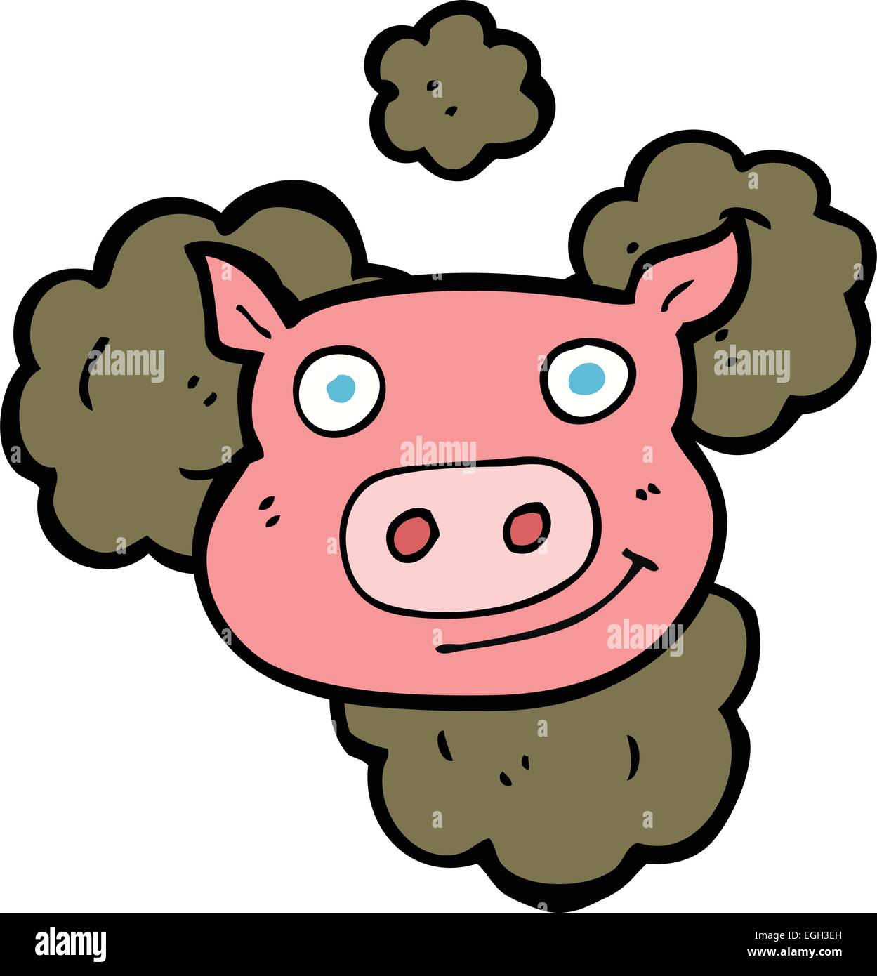 dirty pig cartoon Stock Vector Image & Art - Alamy