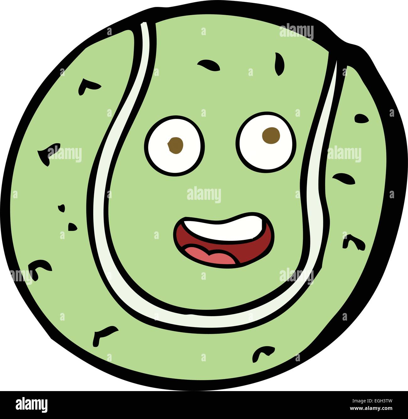 cartoon tennis ball Stock Vector Image & Art - Alamy