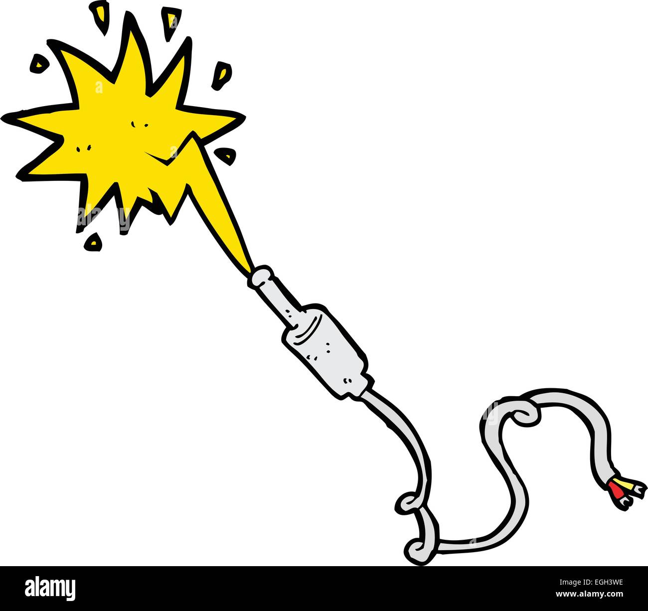 cartoon electrical plug jack Stock Vector Image & Art - Alamy