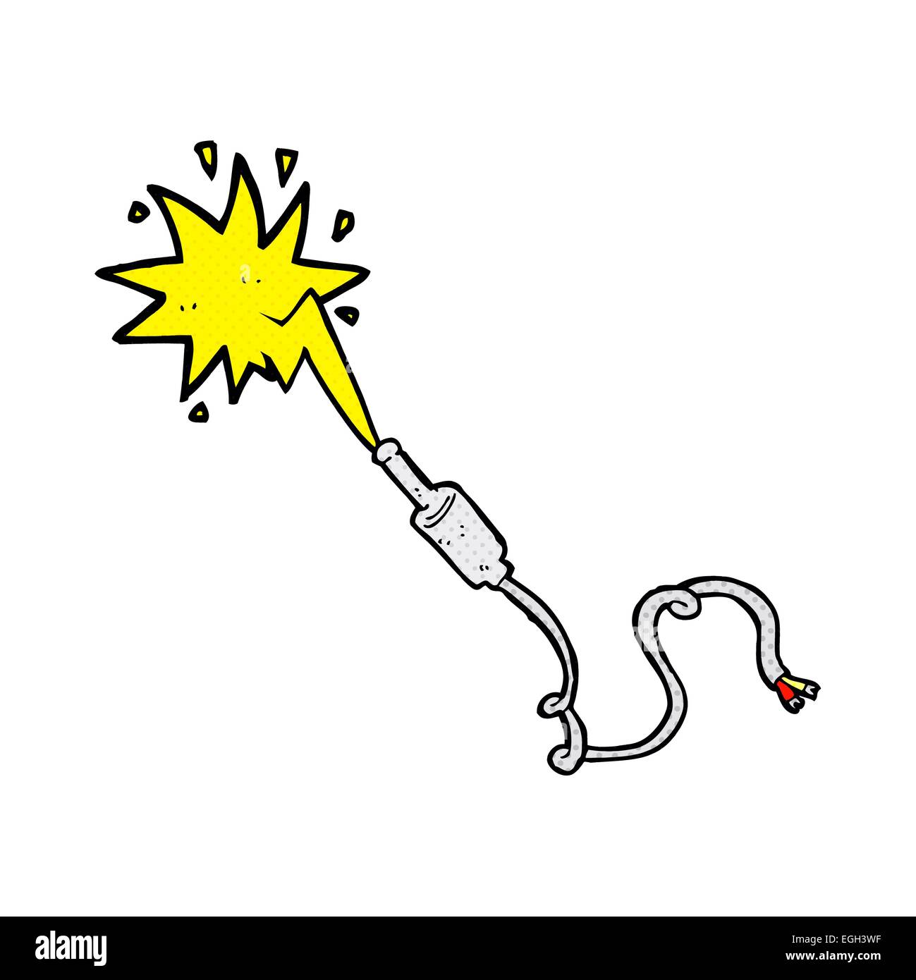 cartoon electrical plug jack Stock Vector Image & Art - Alamy