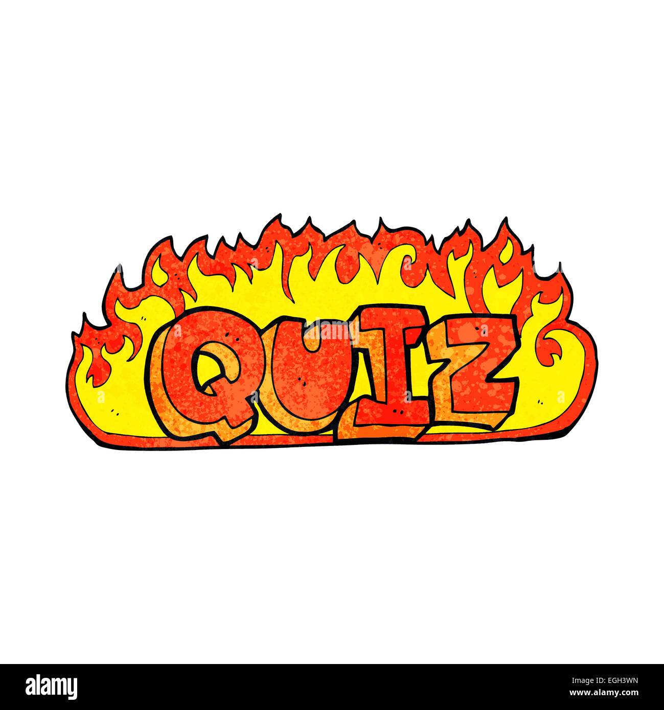 quiz sign cartoon Stock Vector Image & Art - Alamy